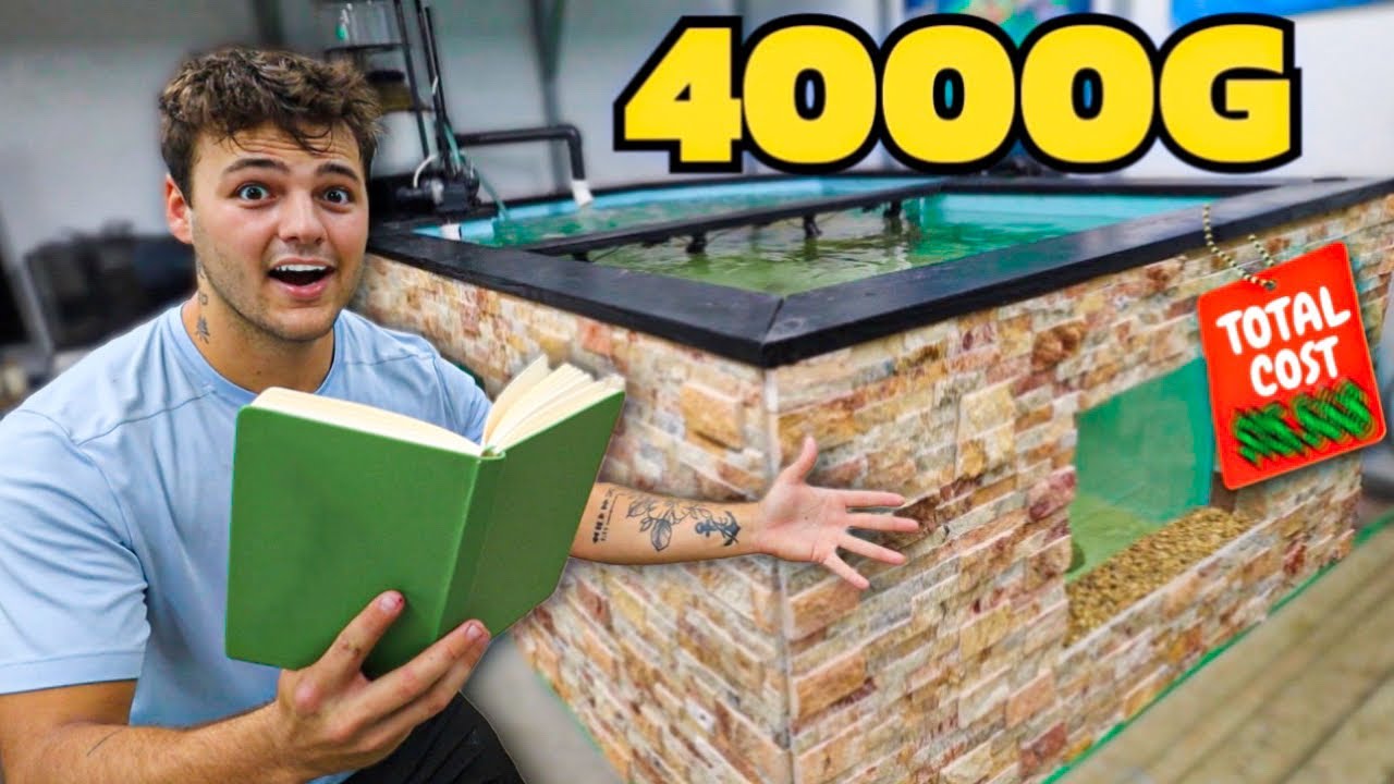 The TOTAL COST to Build My SALTWATER POND!! (Start to Finish) - YouTube