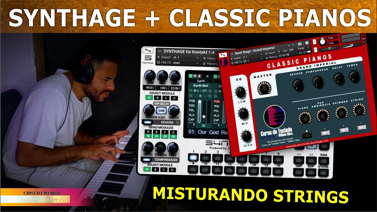 STRING SYNTHAGE 1.4 + STRING CLASSIC PIANOS, 2 BIBLIOTECAS PARA KONTAKT ...