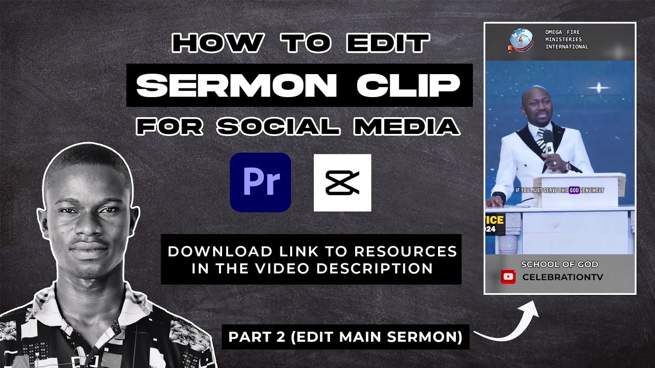 How to Edit SERMON CLIP for SOCIAL MEDIA - YouTube
