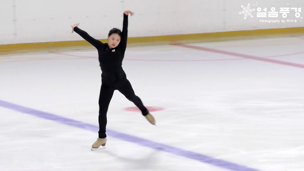 연습 SP 김해진 HAE JIN KIM,이화여대2 @ 2017년 피겨 랭킹대회 공식연습 2일차 - YouTube
