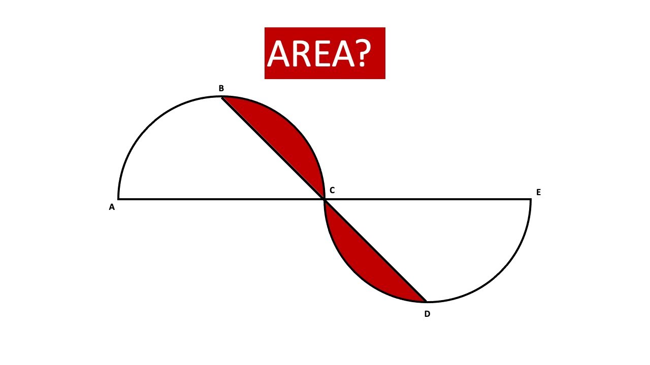 Find the area of the shaded region - Math Quantitative Geometry Puzzle ...