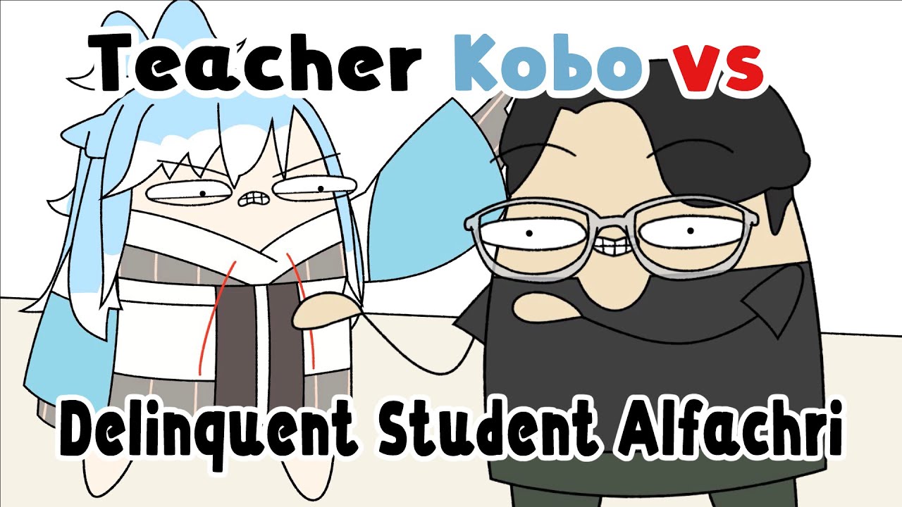Teacher Kobo vs Delinquent Student Alfachri [ Hololive Animation ...
