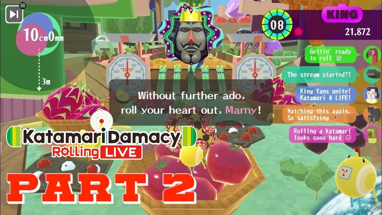 【Katamari Damacy Rolling LIVE】Full Playthrough • Part 2 • No Commentary ...