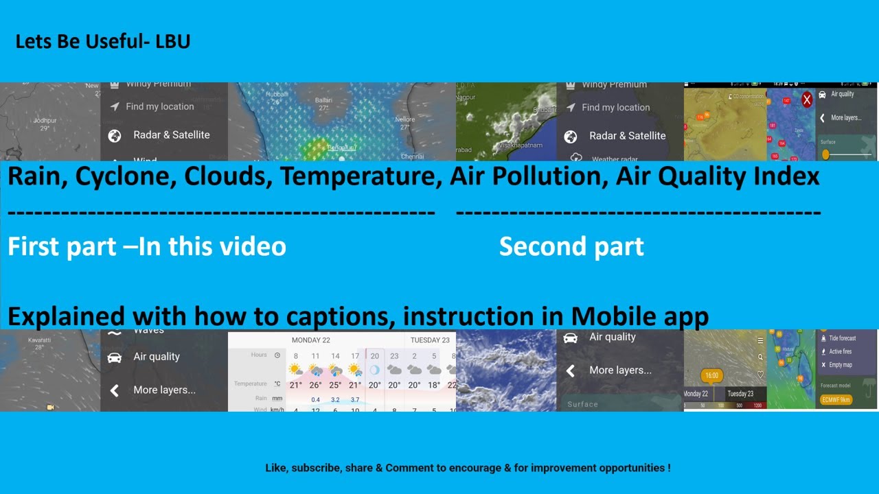 How to check & forecast Rain, Cyclone in my mobile - Mobile version ...