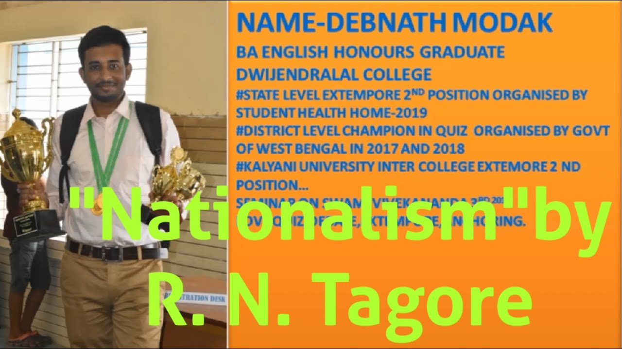 Tagore's Concept of Nationalism।। Nationalism by Rabindranath Tagore ...
