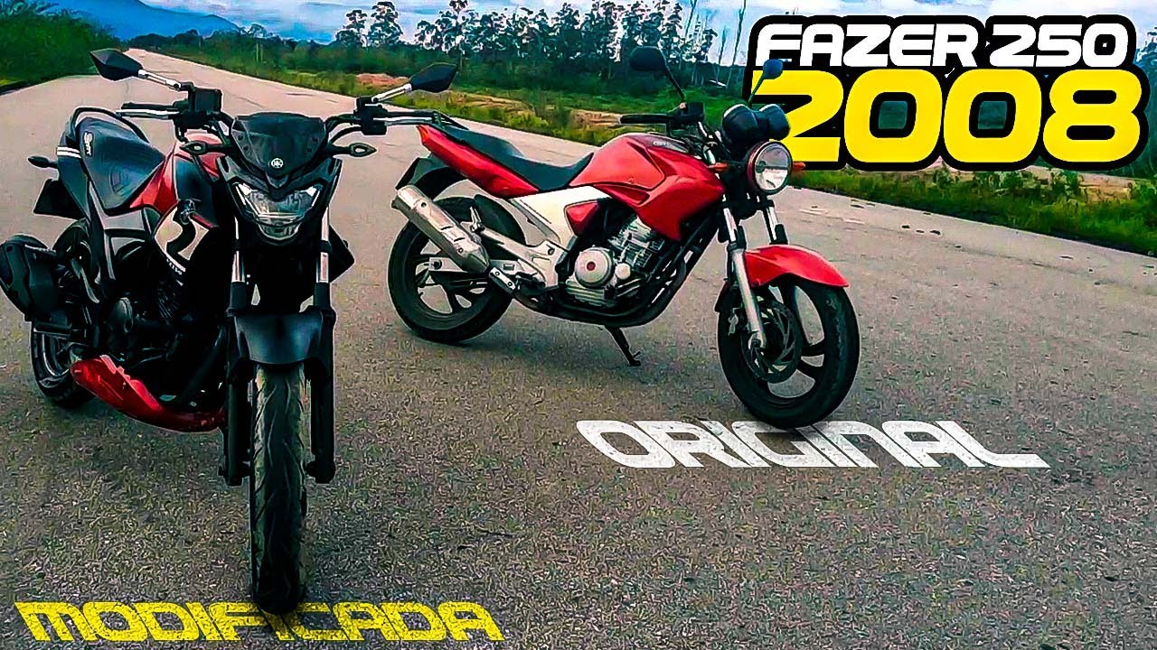 FAZER 250 2008 Montadinha - Todas as modificações - YouTube