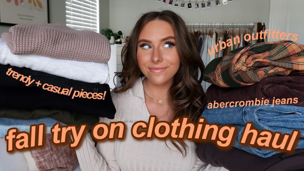 HUGE FALL TRY ON CLOTHING HAUL 2021 | trendy + casual fall essentials ...