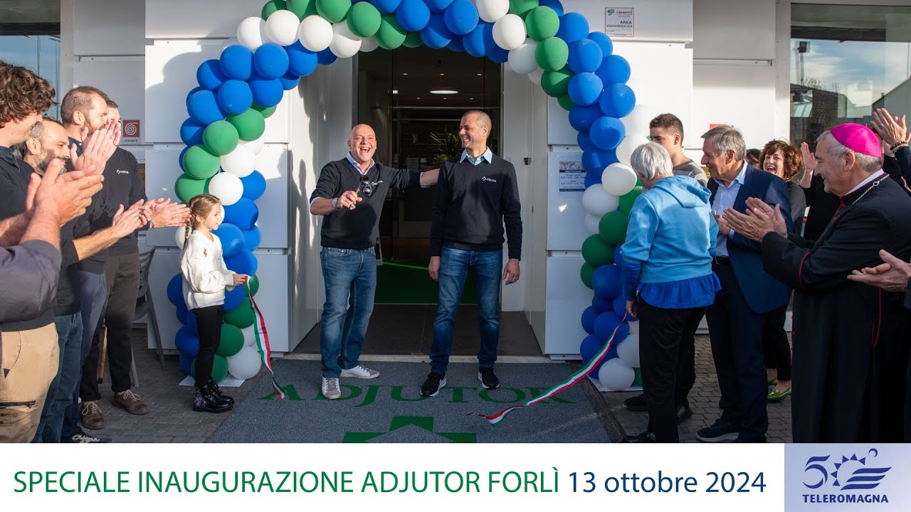 Teleromagna SPECIALE INAUGURAZIONE ADJUTOR FORLì 13 ottobre 2024 - YouTube