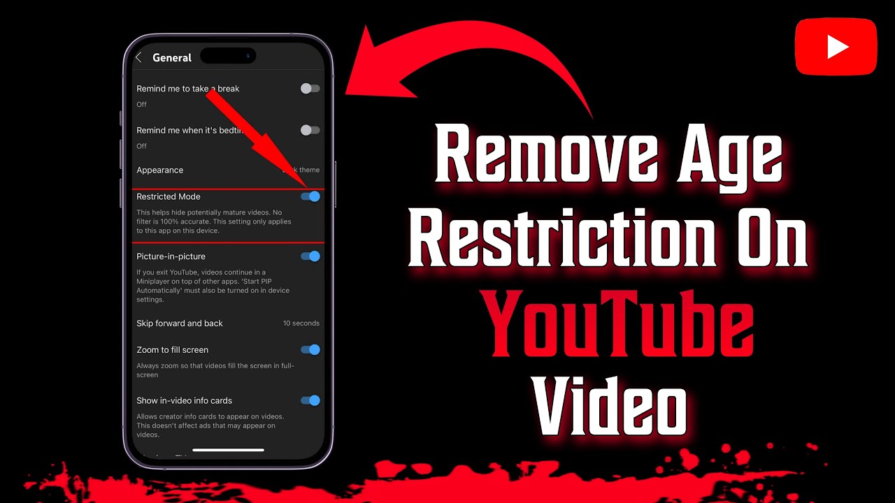 How To Remove Age Restriction On YouTube Video - YouTube