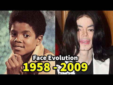 The evolution of Michael Jackson's face (1958 - 2009) from 0 to 50 years old - YouTube