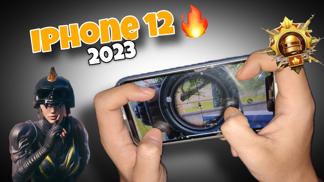 IPHONE 12 BGMI TEST 2023⚡️CLUTCHES | 4 FINGER + GYRO⚡️IPHONE 12 PUBG ...