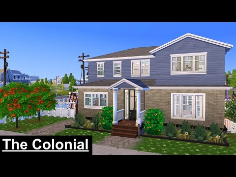 Sims 4 Family Home Speed Build || The Colonial || - YouTube