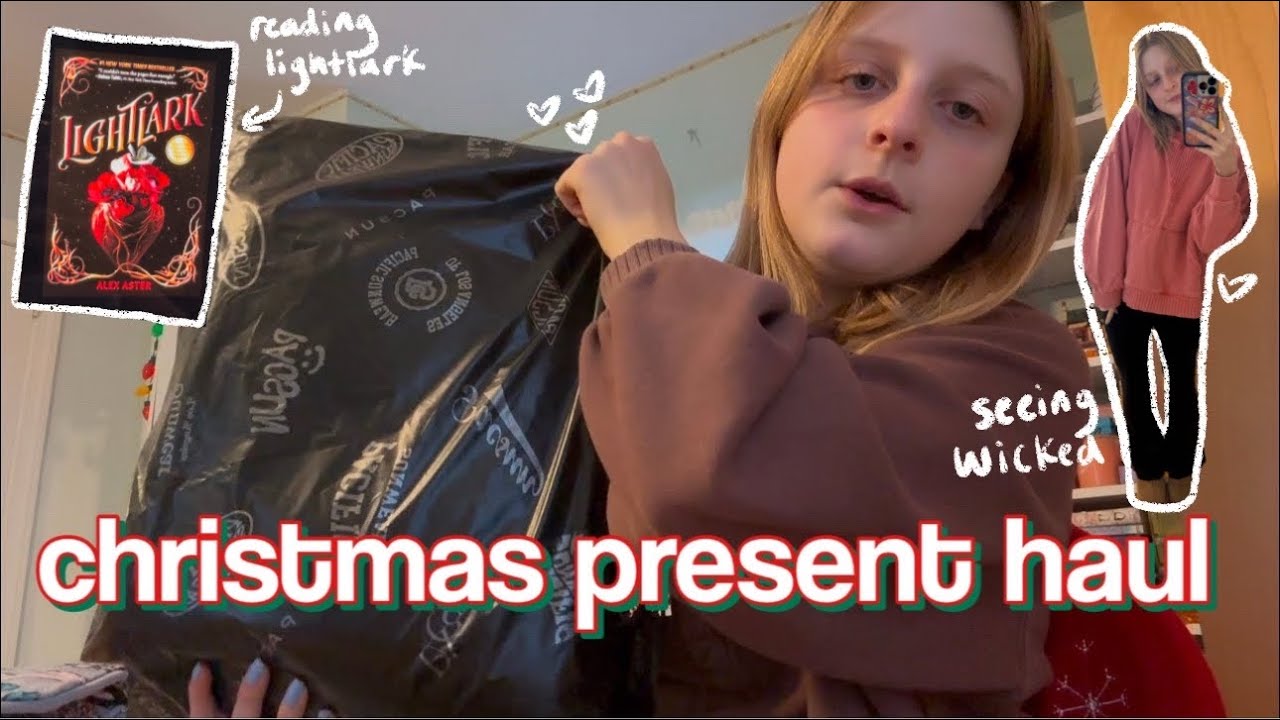 VLOGMAS DAY 9: christmas present unboxing, seeing wicked, & reading lightlark - YouTube