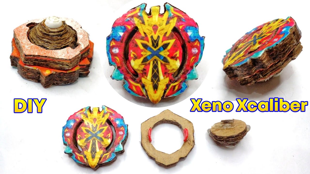 How to make Xeno Xcaliber Beyblade || Making Xeno Xcaliber - YouTube
