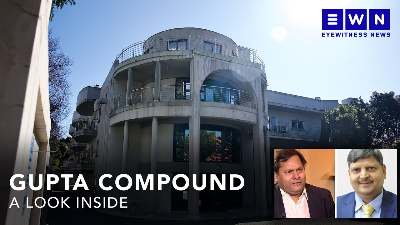 A look inside the Gupta compound - YouTube