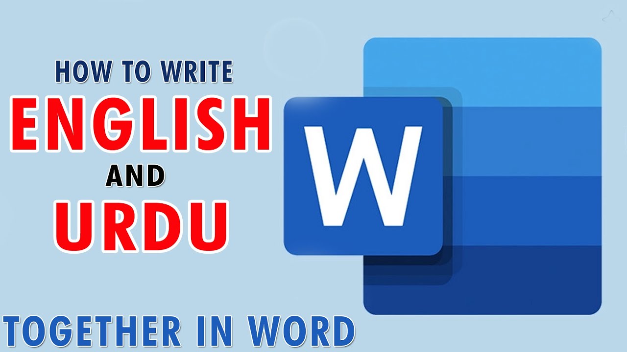 Ms Word Trick How To Write English And Urdu Together In MS Word YouTube Ms Word Trick How To Write English And Urdu Together In MS Word YouTube
