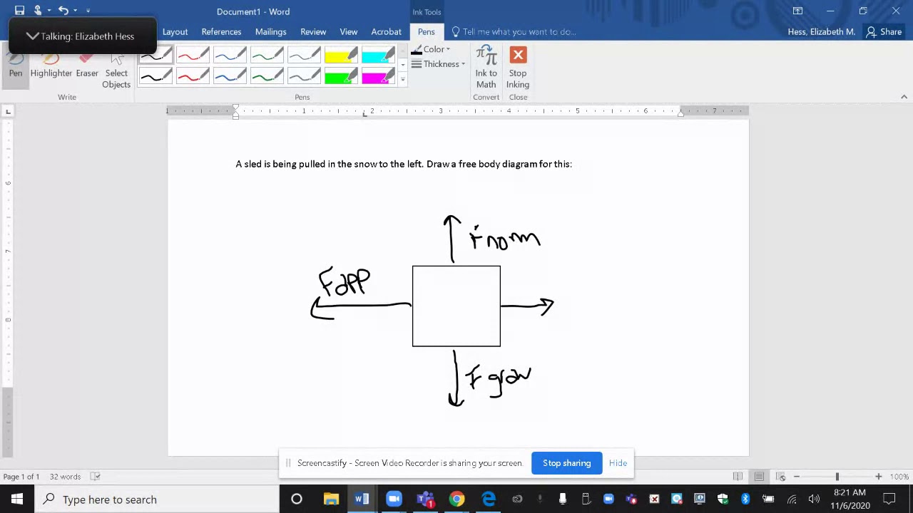 Free Body Diagram Sled - YouTube