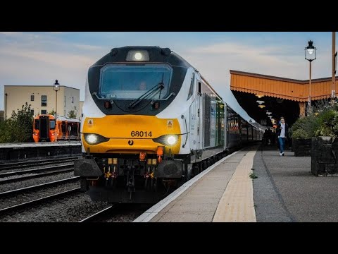 Class 68 | 68014 | Thrash and 4 tone | Leamington Spa | 26/09/2023 ...