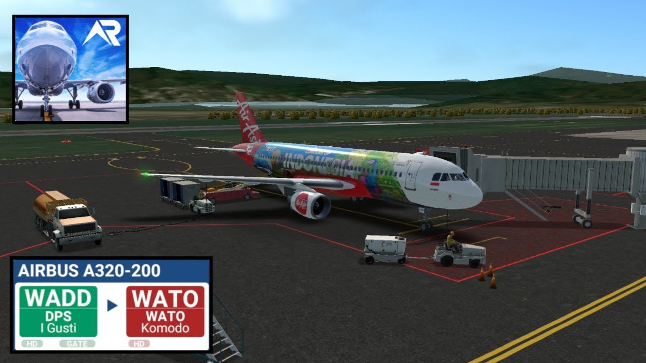 [RFS Real Flight Simulator] AirAsia A320 - 200 |Denpasar - Labuan Bajo| ~ RFS Pro - YouTube