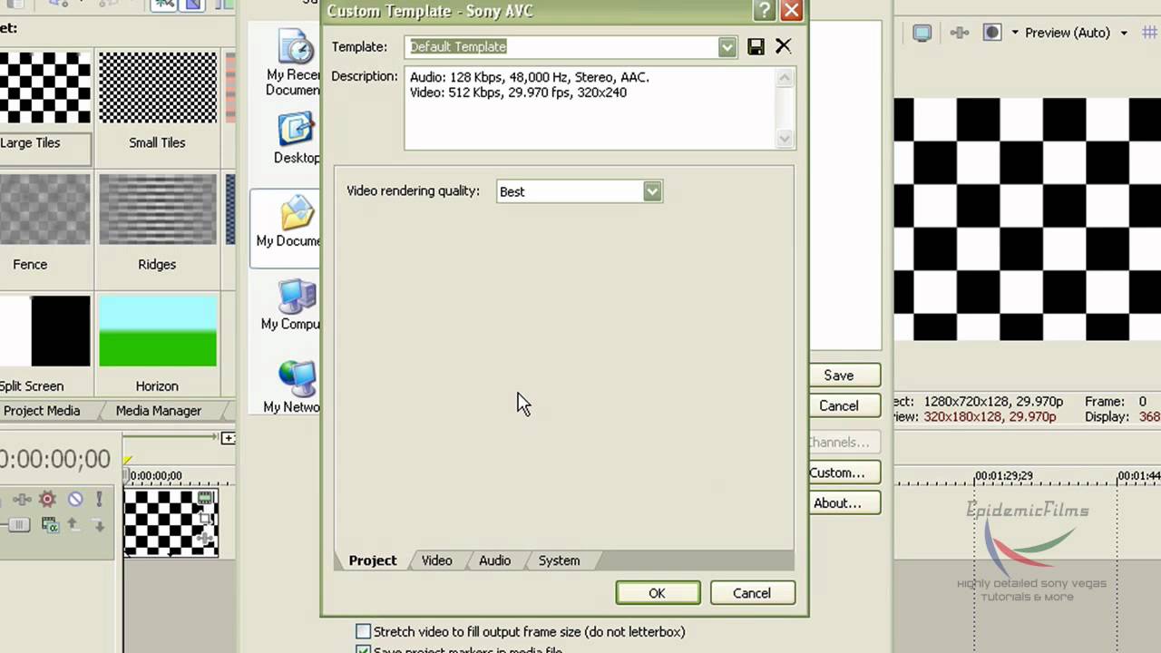 How to Properly Render Your Video Using Sony Vegas Pro 8 For HD Quality ...