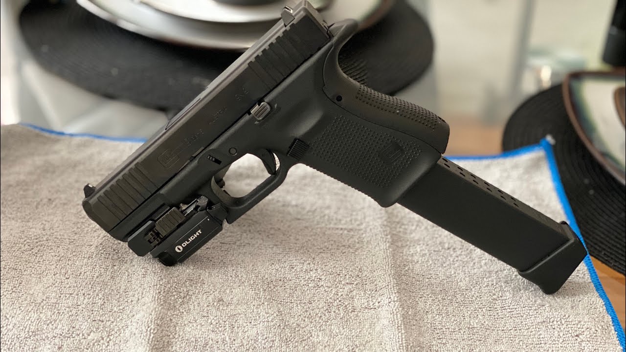 Glock 19 Gen 5 fs W/ Olight PL mini 2 attachment - YouTube