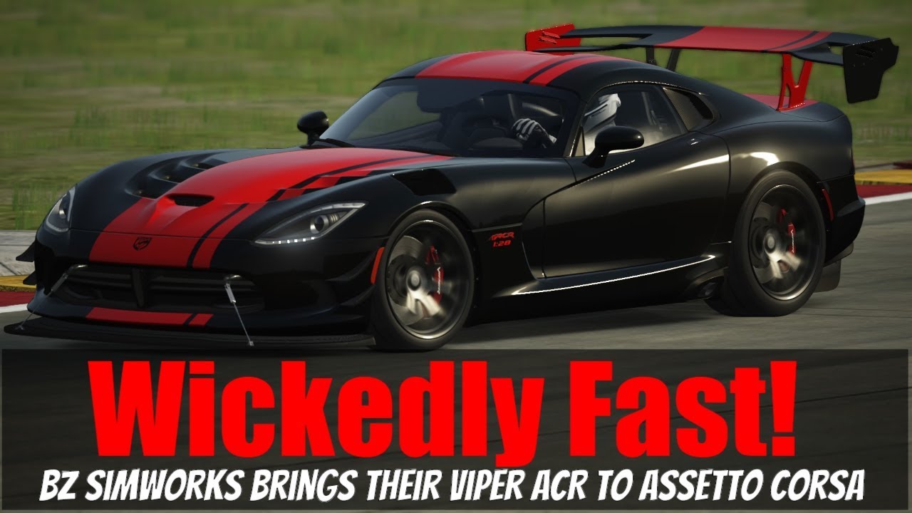 Dodge Viper ACR Free Mod for Assetto Corsa - Testing in VR! - YouTube
