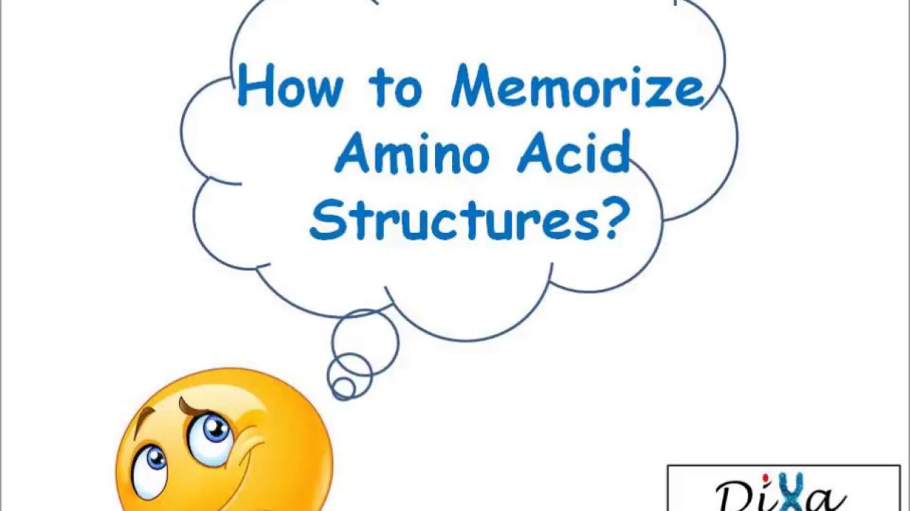 Memorize Amino Acid structures 5 mins - YouTube