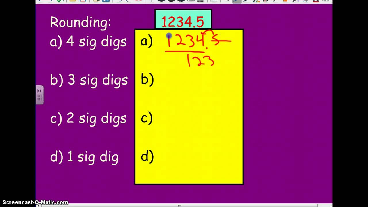 Rounding Sig Digs - YouTube