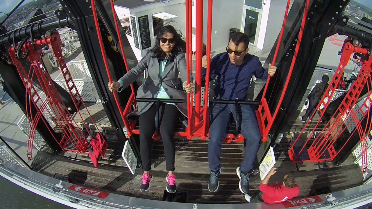 100 meters above the city on Europe’s highest swing, A'DAM Lookout ...