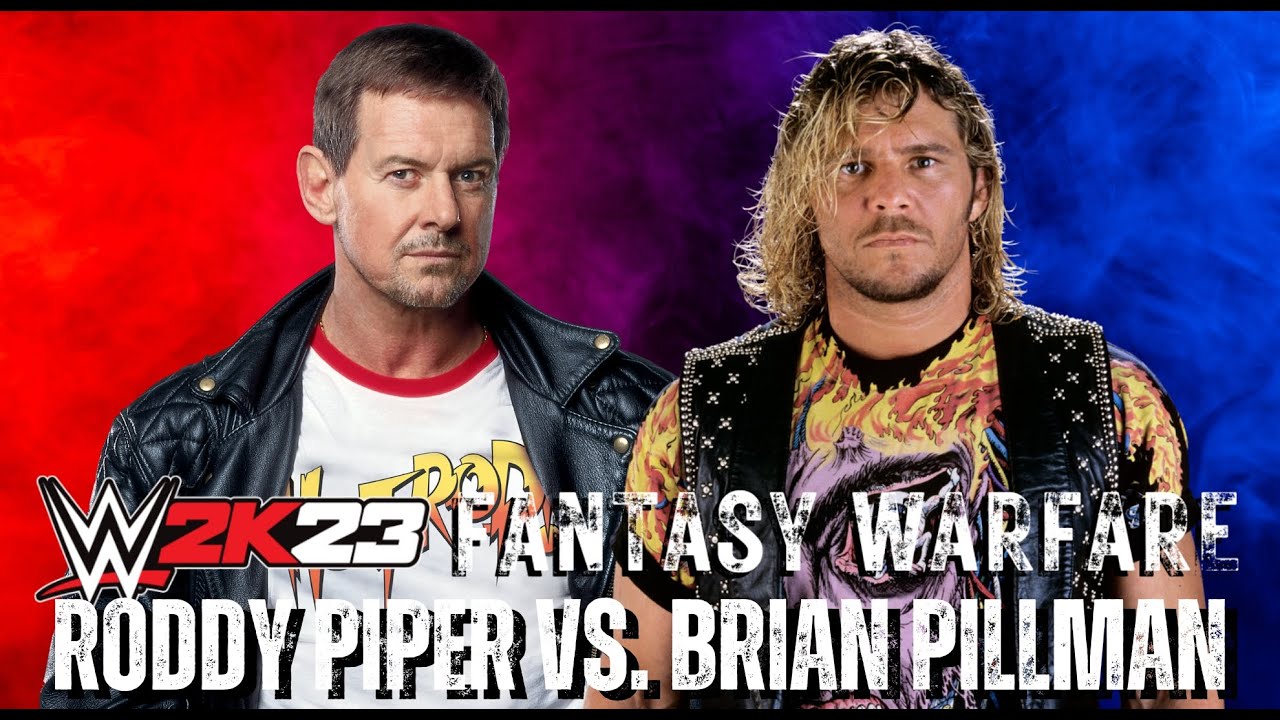 Roddy Piper vs. Brian Pillman | STEEL CAGE (WWE 2K23) - YouTube