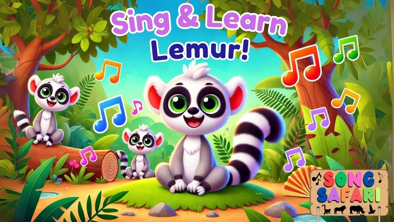 Sing & Learn with Lemurs | Fun Animal Song for Kids | Song Safari - YouTube