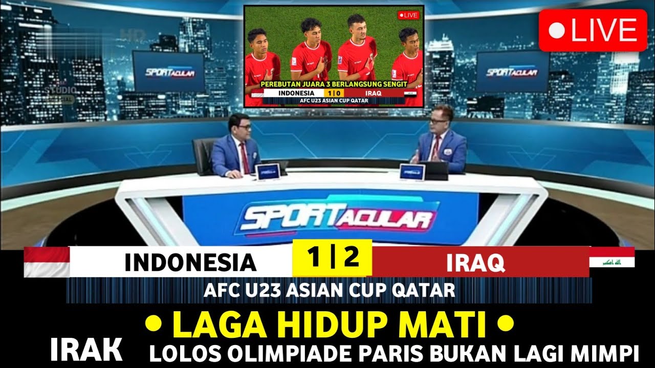 🔴 LIVE Doha • TIMNAS INDONESIA VS IRAQ • PEREBUTAN TEMPAT KE 2 • PIALA ...