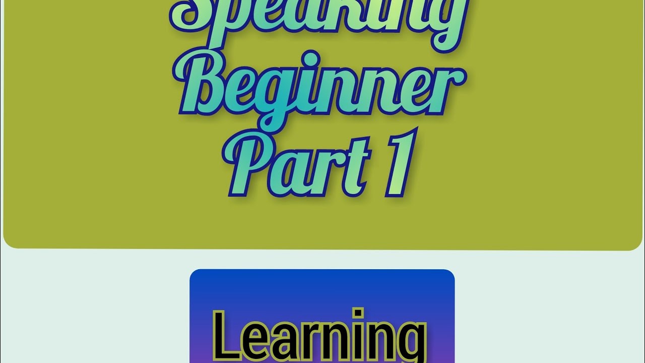 English Myanmar speaking part 1 - YouTube