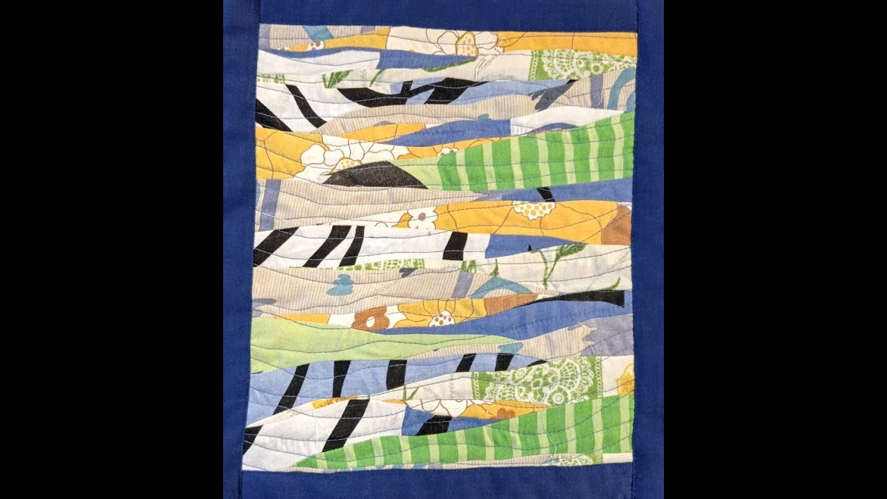 Priganart Wave Landscape Patchwork Technique - YouTube