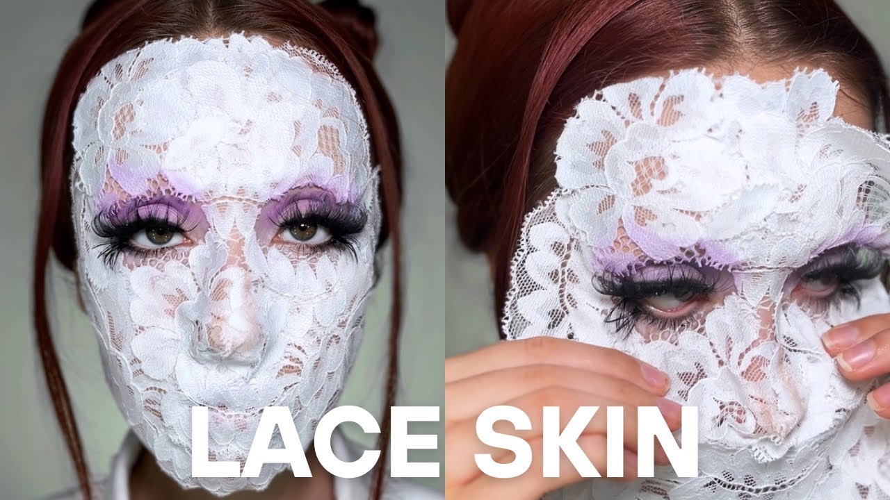 LACE SKIN! Viral Tikok Trend - tutorial, husband reaction, and removal ...