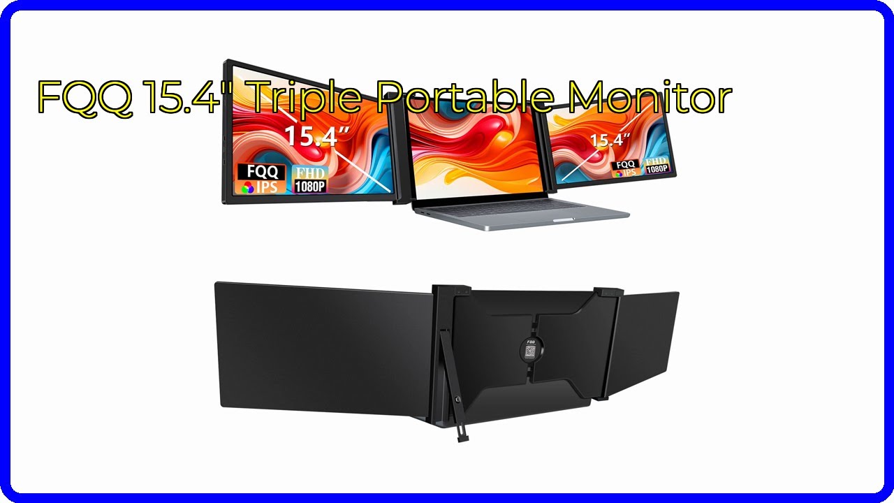 REVIEW (2024): FQQ 15.4" Triple Portable Monitor. ESSENTIAL details ...