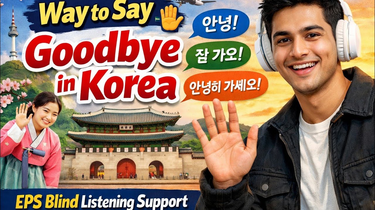 Way to Say Goodbye in Korea || EPS Blind Listening Support || # ...