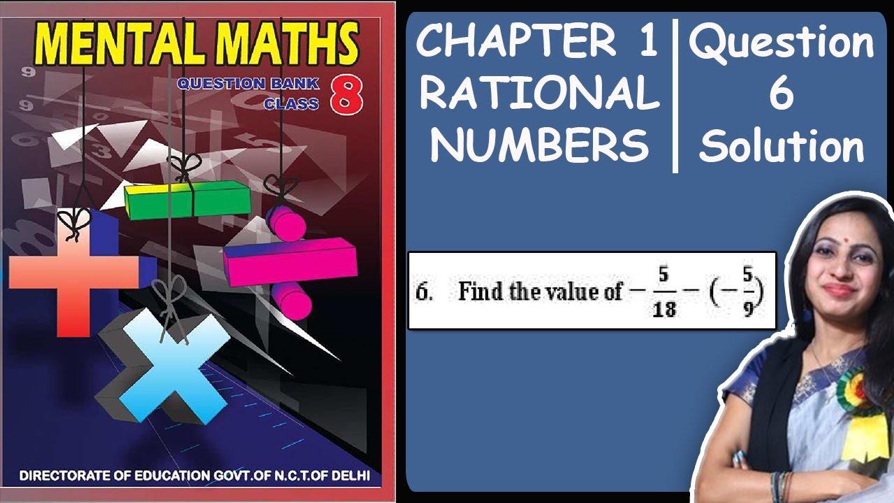 Mental Maths Class 8 Doe Question Bank | Question 6 Chapter 1 Rational ...