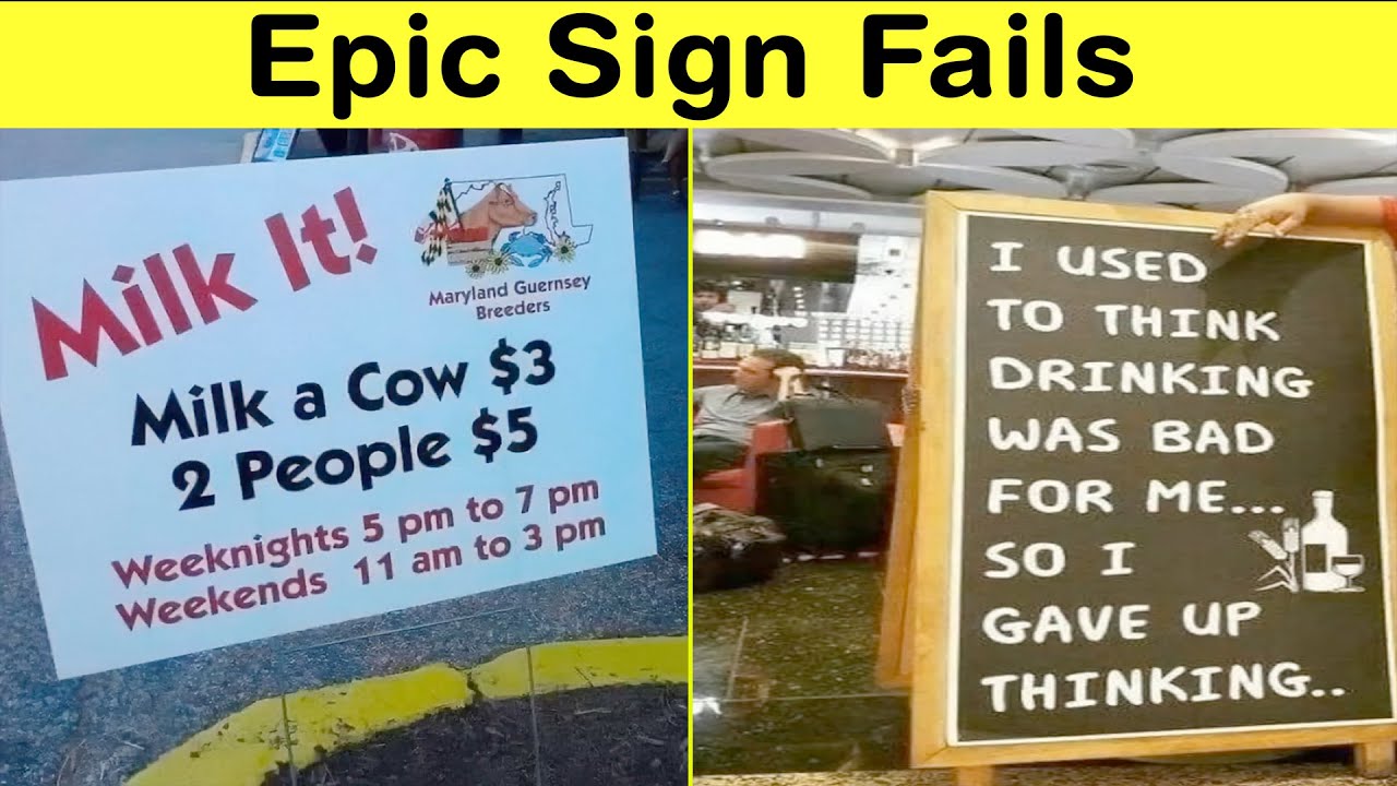 Epic Sign Fails So Bad… They Deserve an Award for Stupidity! || Happy ...