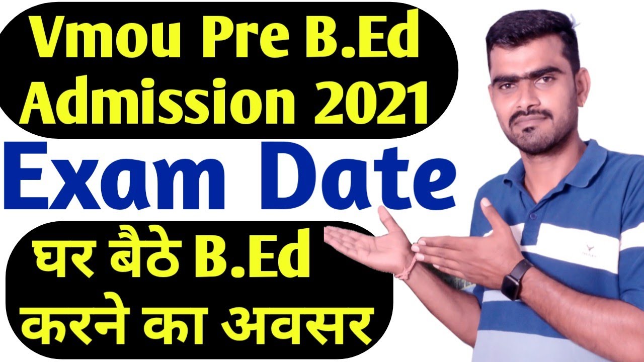 Vmou Pre Bed Admission | Vmou Pre Bed Exam Date | Vmou Pre Bed Online ...