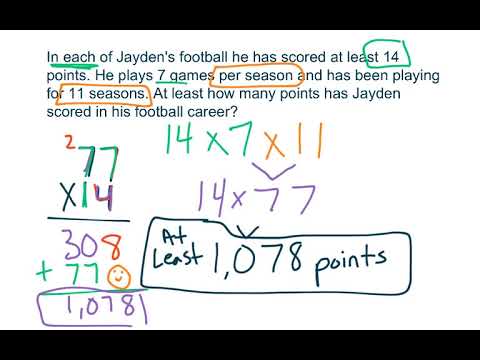 4th Grade GoMath 3.7 - Problem Solving 2 digit x 2 digit multiplication ...