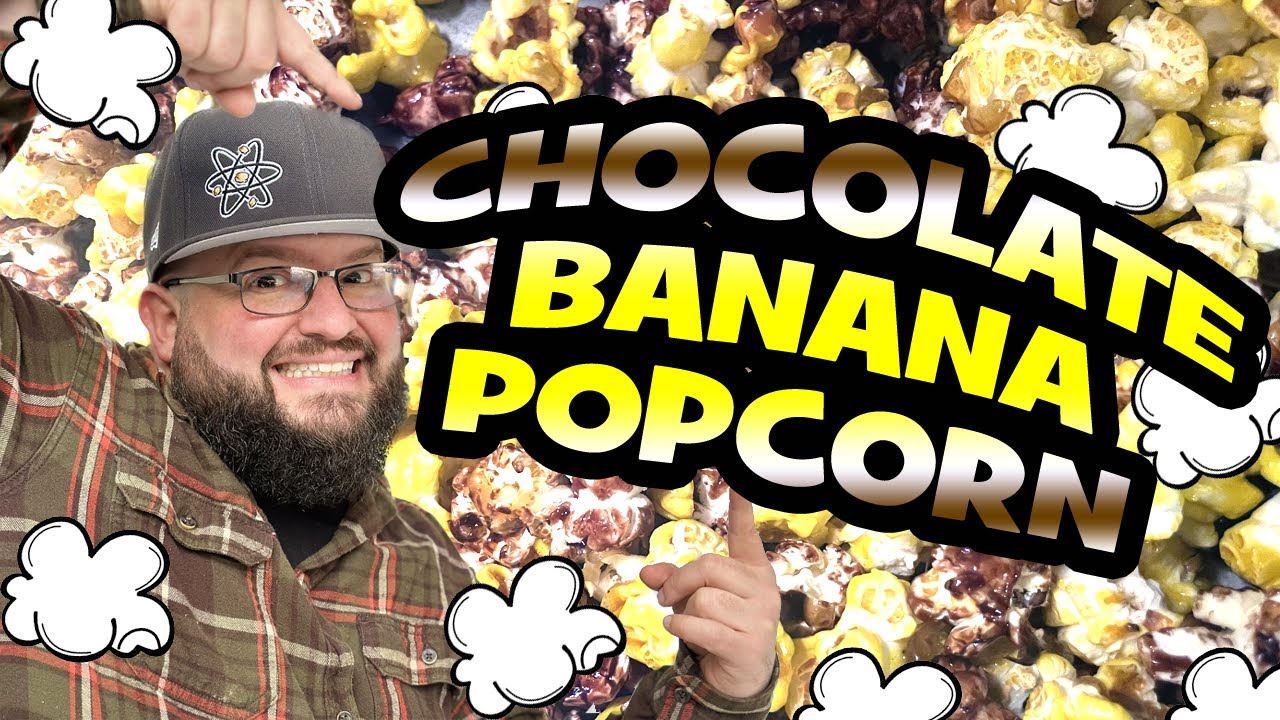 This is a surprisingly good chocolate banana popcorn recipe - YouTube