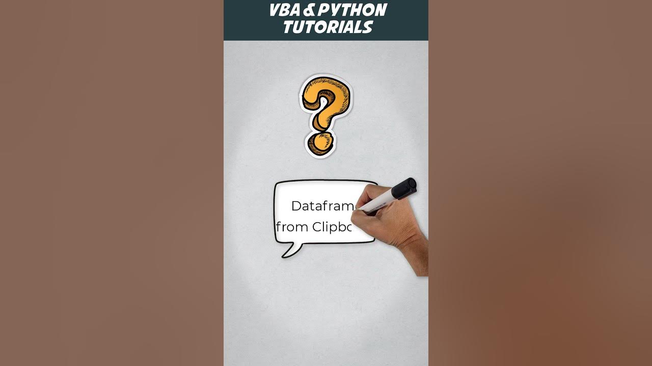 How To Create Pandas Dataframe From Clipboard Shorts Youtube