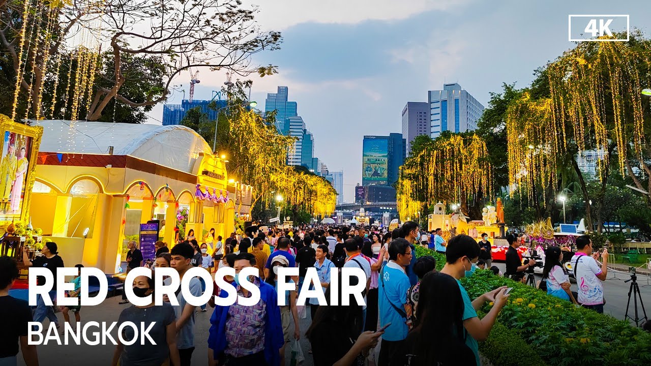 Thai Red Cross Fair 2023 Bangkok at Lumpini Park Tour [4K] - YouTube