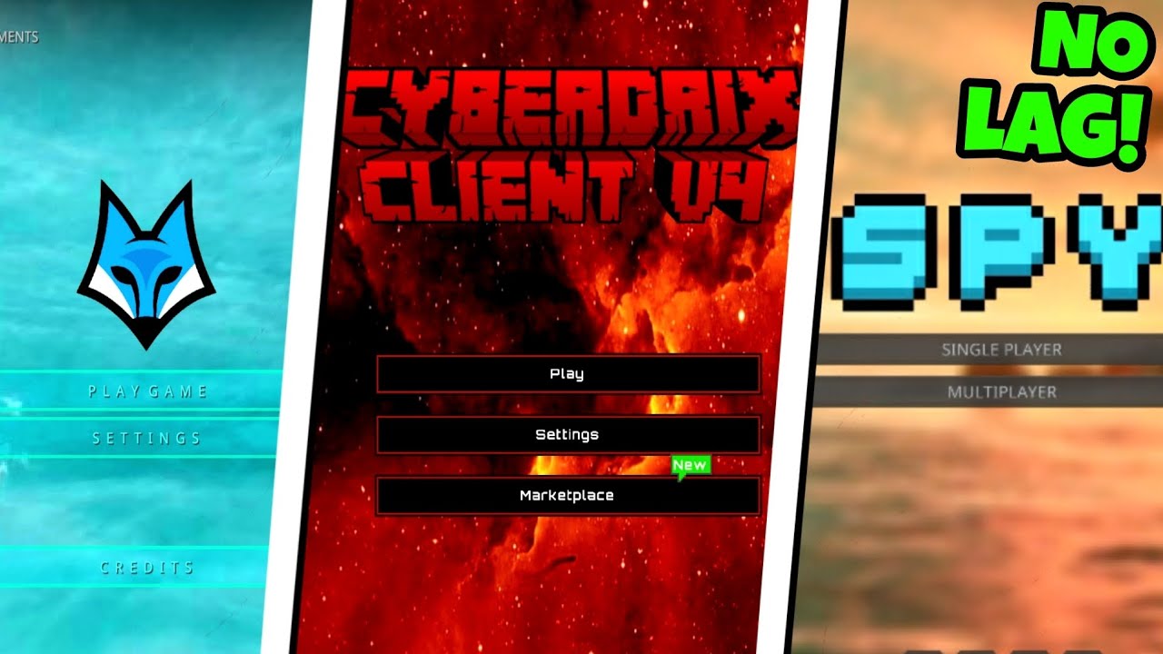 TOP 5 BEST FPS BOOST CLIENTS FOR MCPE 1.19 - YouTube