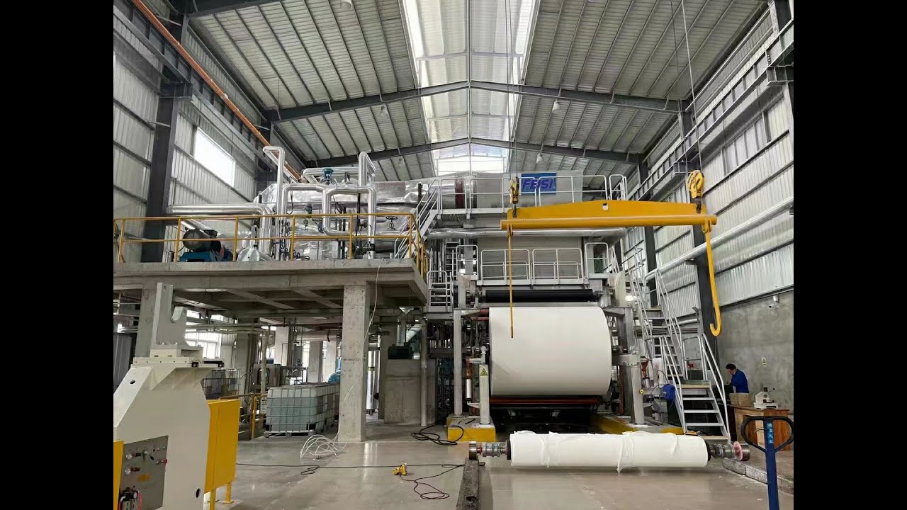 Wood Pulp Bamboo Pulp Paper Mill Machine Tissue Paper Pulp Production ...