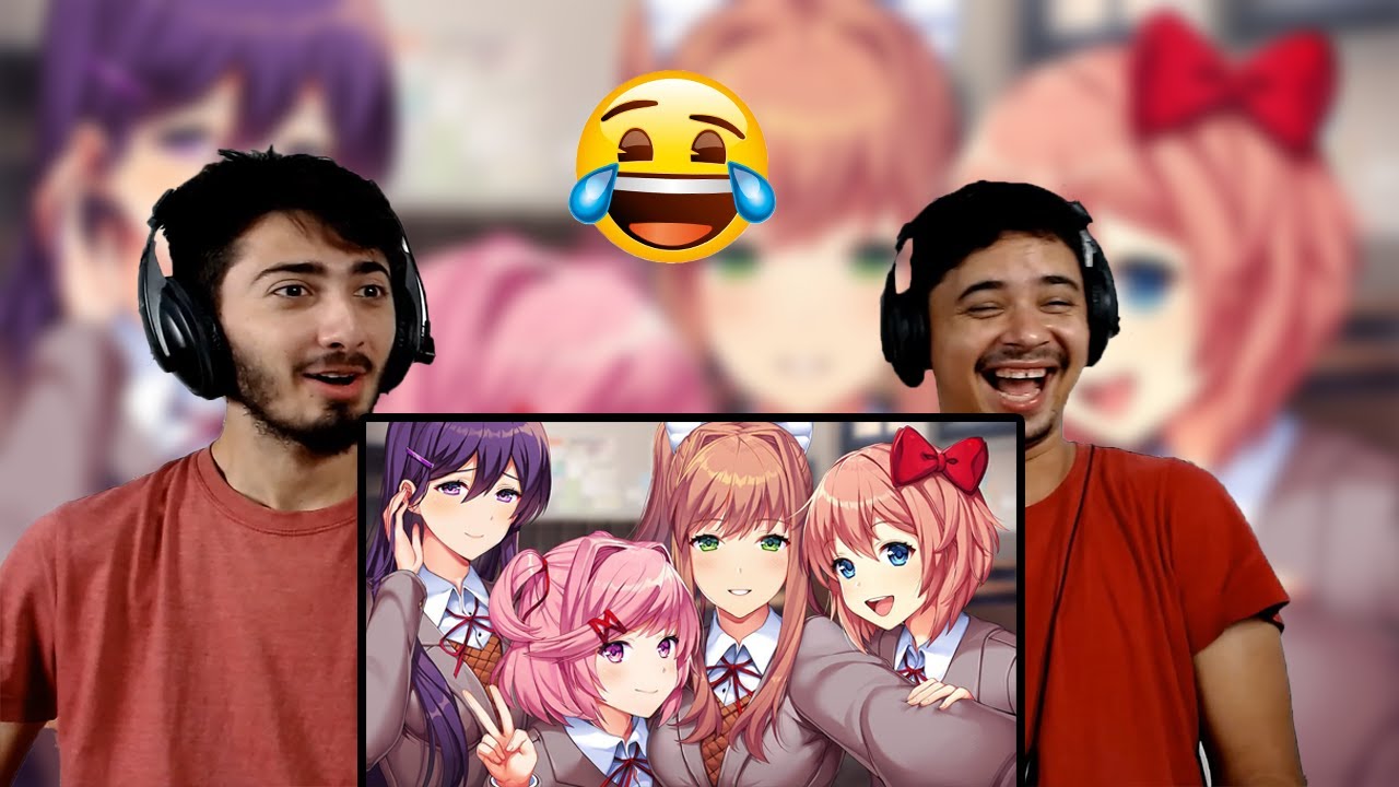 REACT ELAS ESTÃO BRIGANDO POR MIM! - Doki Doki Literature Club - YouTube