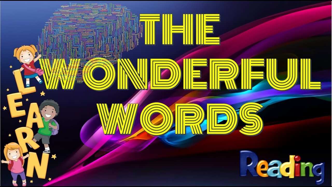 The Wonderful Words - Poem Recitation Only - YouTube
