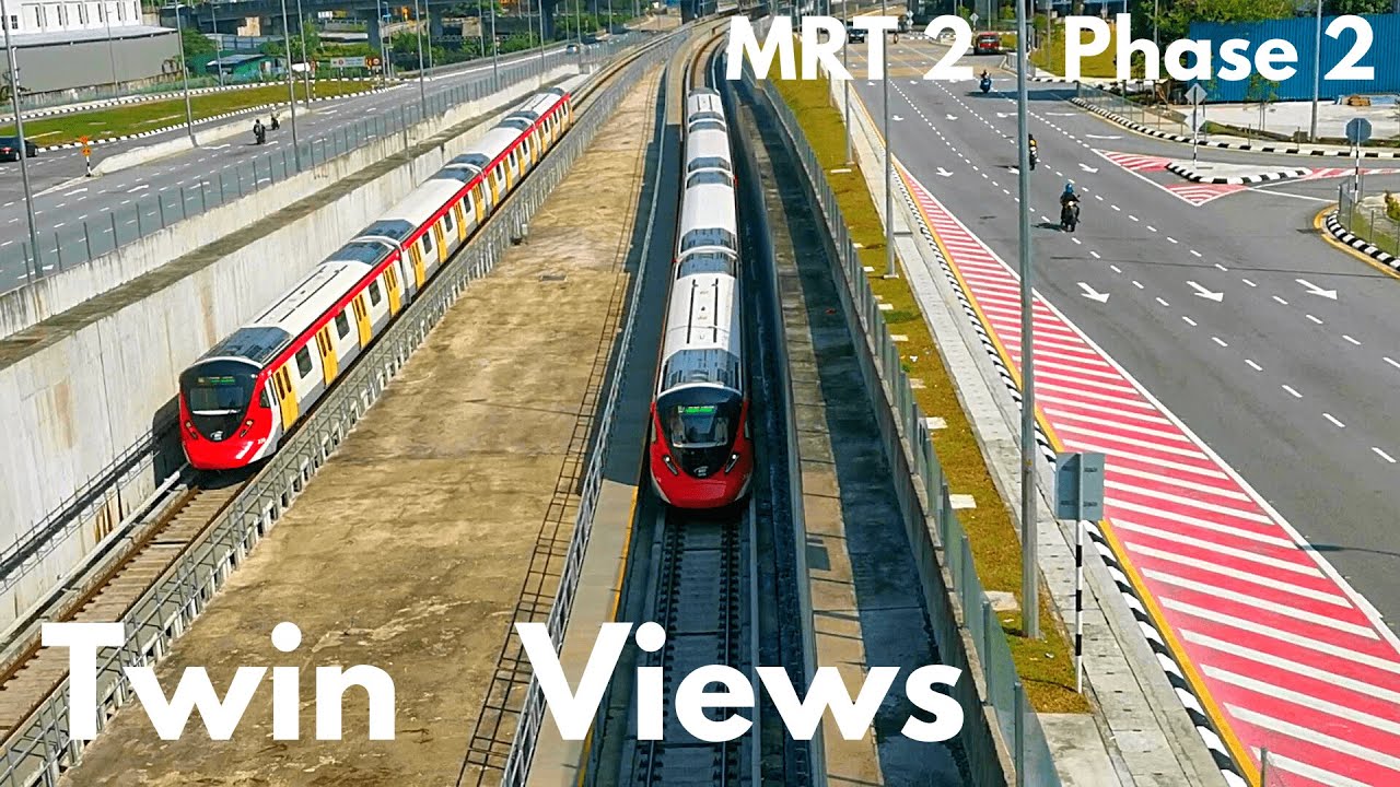 Kuala Lumpur MRT 2 Phase 2 Twin Views - YouTube