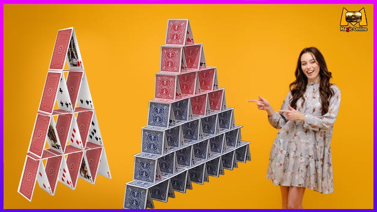 How To Build A Tower Of Cards Bicycle - YouTube